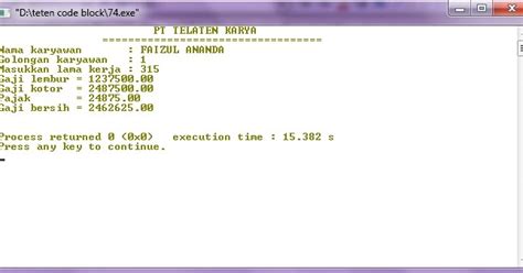 Program Bahasa C Menentukan Gaji Karyawan Program Menentukan Gaji Karyawan Berdasarkan Golongan