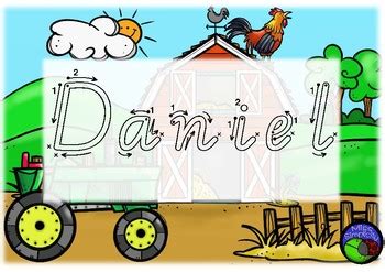 VIC MODERN CURSIVE Colour Name Tracing Templates EDITABLE Designs