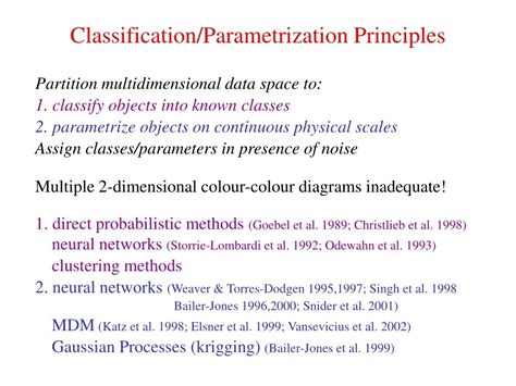 Ppt Object Classification And Physical Parametrization With Gaia And