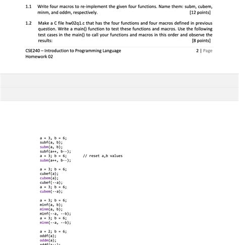 solved programming exercise 50 points 1 macros are