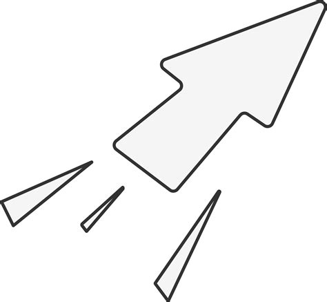 Groovy Arrow Outline 16713111 Png