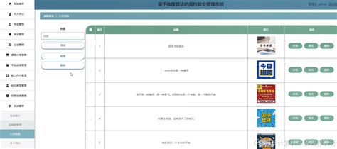 【开题报告】基于springbootvue基于推荐算法的高校就业管理系统（程序源码论文 计算机毕业设计 Csdn博客