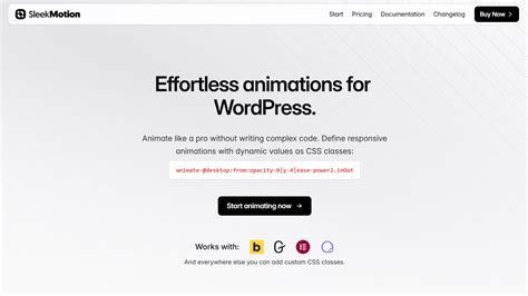 Sleekmotion Showcase A Wordpress Animation Generation Plugin • Syncwin