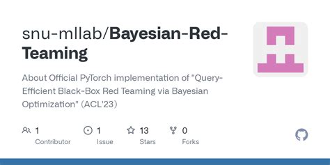 Github Snu Mllabbayesian Red Teaming About Official Pytorch Implementation Of Query