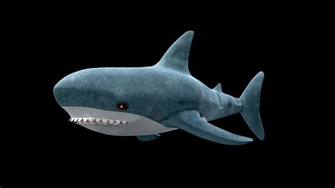 3d Model Stuffed Toy Shark Ikea Blahaj Pbr Turbosquid 2055068