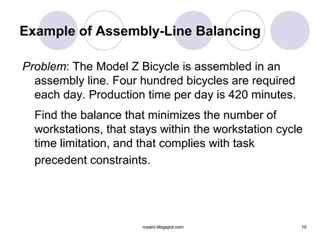 79971255 Assembly Line Balancing Ppt