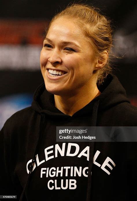 Ufc Womens Bantamweight Champion Ronda Rousey Holds An Open Training
