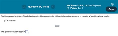 Solved Find The General Solution Of The Following Reducible
