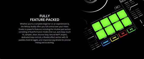 Reloop Buddy Compact 2 Deck Djay Controller Algoriddim Djay Touch Sensitive Jog Wheels 2 Band