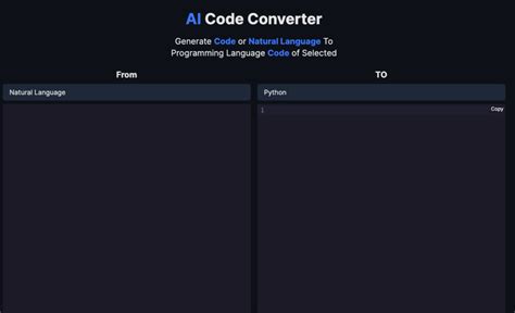Ai Code Converter Gpt For That