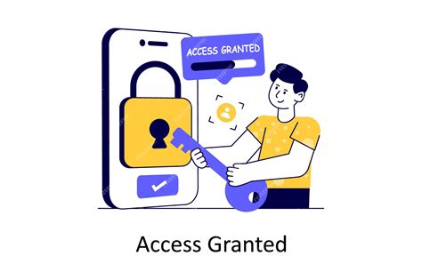 Premium Vector Access Granted Flat Style Design Vector Illustration Stock Illustration