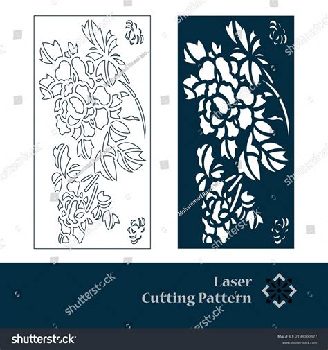 Laser Cnc Cut Pattern Vector Template Stock Vector Royalty Free 2198000827 Shutterstock