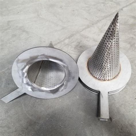 Temporary Inline 304 316 Stainless Steel Cone Strainer Fire Resistance