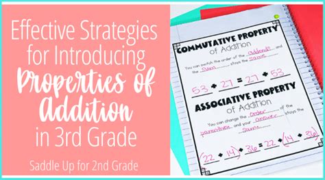 Effective Strategies For Introducing Properties Of Addition In 3rd Grade Saddle Up For 2nd Grade