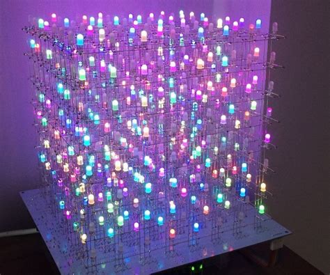 8x8x8 Rgb Led Cube Arduino Kit Berlinbatman
