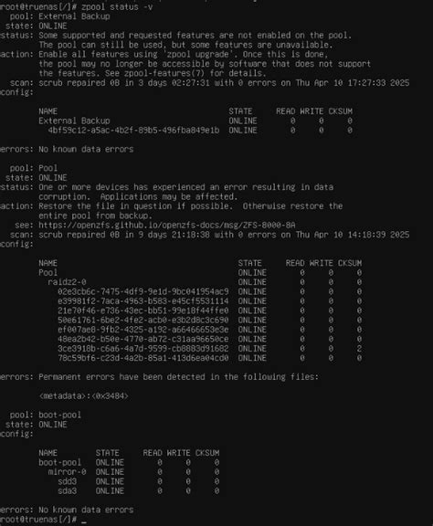 Cannot Import Corrupted Pool Truenas General Truenas Community Forums