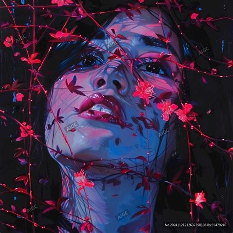 Ai创作图数字肖像插画 人物情绪插画 写实人物插画 插画人像 高级感女插画 数字油画插画设计 意境人物插画 写实唯美插画 原创厚涂 厚涂头像 插画半身像 日本数码艺术 攻壳机动队 马赛克蒸汽波