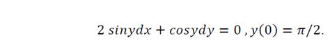 Solved Solve The Following Differential Equations Given The