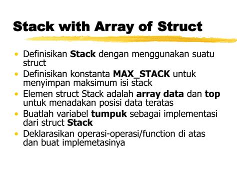 Ppt Struktur Data 4 Array Stack Dan Queue Powerpoint Presentation
