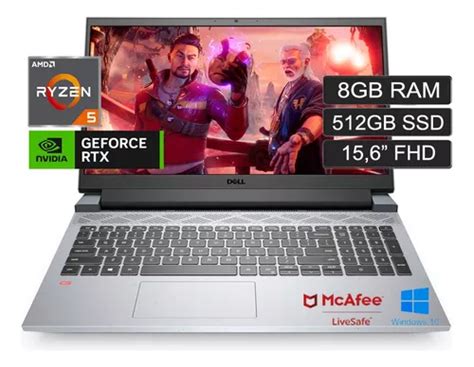 Portatil Dell Gaming G Ryzen h gb gb Win Envío gratis