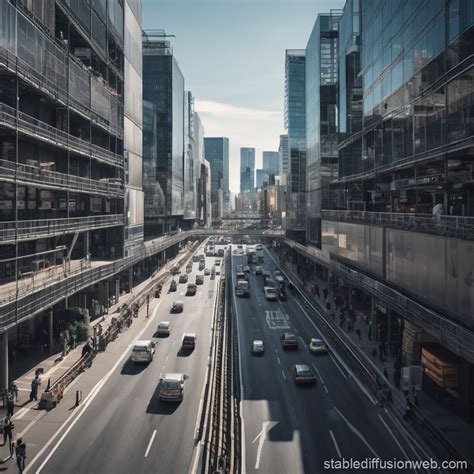 Urban Traffic Data Visualization Stable Diffusion Online