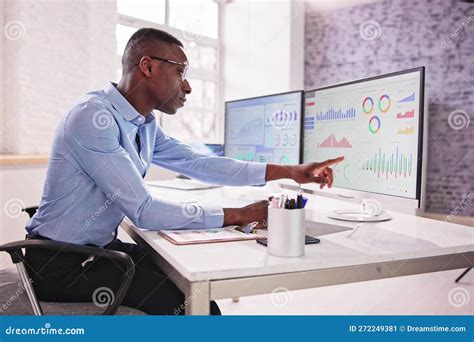 Financial Business Analytics Data Dashboard Stock Image Image Of