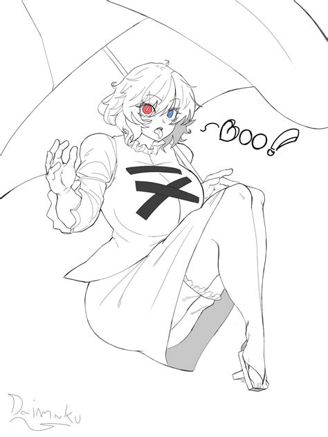 Daimaku Tatara Kogasa Touhou Commentary English Commentary Highres 1girl Bloomers Blue Daimaku Tatara Kogasa Touhou Commentary English Commentary Highres 1girl Bloomers Blue