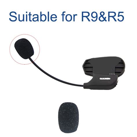 Bluetooth Intercom Headset 3 Stk Mikrofon Bomulds Taske Til R6 Og R9
