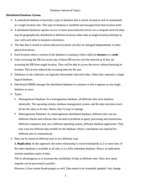 db advanced topics pdf