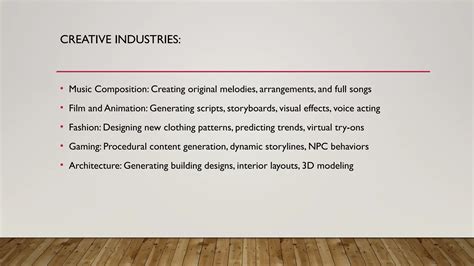 Generative Ai Revolutionizing Industries Pptx Technology Industry Industries