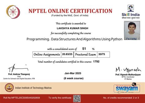 Iitmadras Nptel Pythonprogramming Datastructures Algorithms