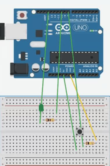 Arduinoda Butona Basınca Led ışık Yakmak