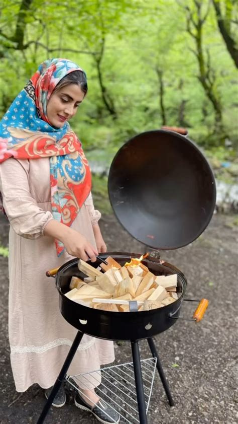 ‎اتشدان ساج باربیکیو‎ ‎منقل کتری دارای توری دو طرفه برای گریل و