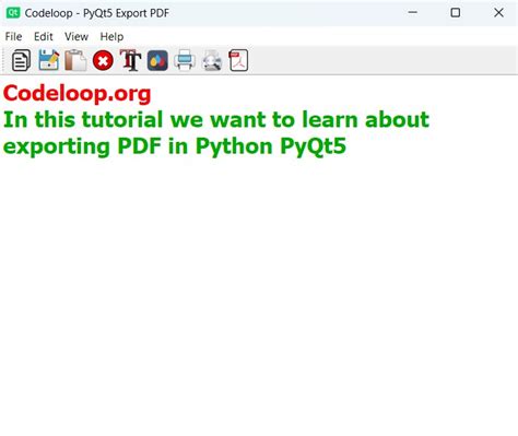 How To Export File As Pdf In Pyqt5 Codeloop How To Export File As Pdf In Pyqt5 Codeloop