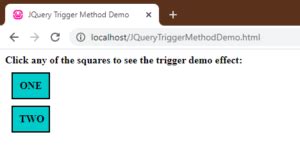 JQuery Trigger Examples Of JQuery Trigger Method