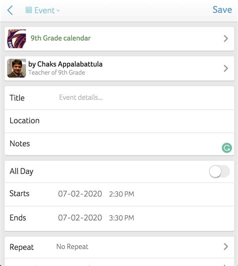 Adding A Class Event Helpdesk Adding A Class Event Helpdesk