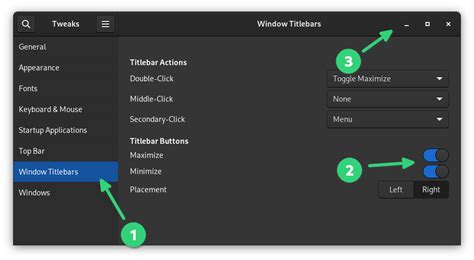 Add Minimize And Maximize Buttons In Gnome