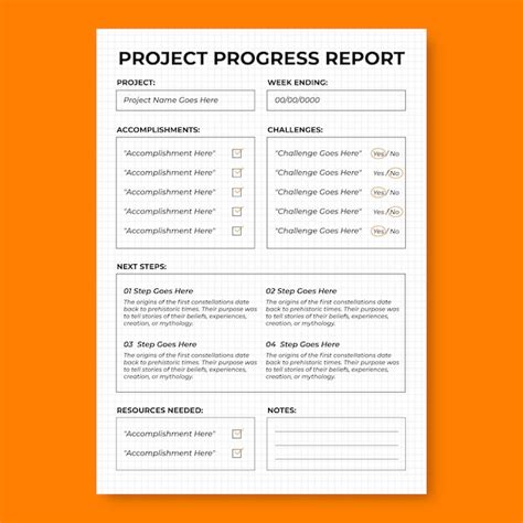 Free Vector Report Template Design