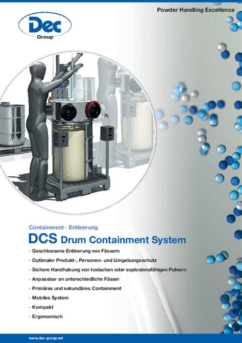 Dcs Drum Containment System Entleerung Solids Zurich