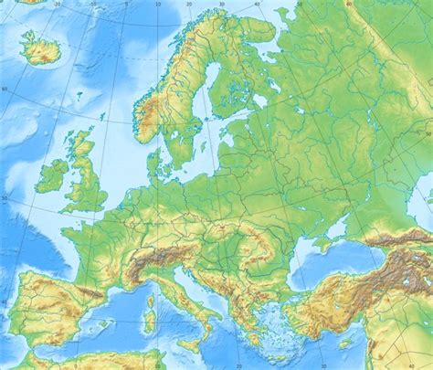 Карти Європи Карта Європи українською мовою Політична Адміністративна Фізична Географічна