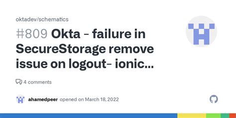 Okta Failure In SecureStorage Remove Issue On Logout Ionic Cordova App On IOS Issue