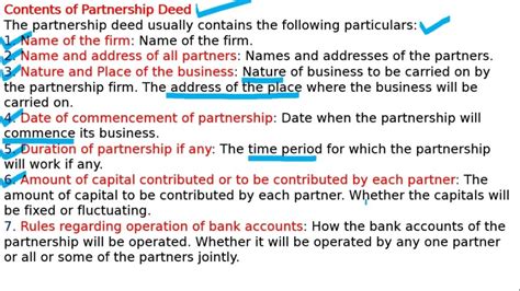 Partnership Deed