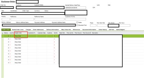Unpeg The Customer Order Line Supply Code ND IFS Community