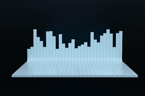 Premium Photo 3d Rendering Graph Chart Background Business Graph