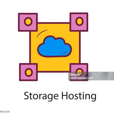 스토리지 호스팅 채워진 개요 아이콘 디자인 그림 흰색 배경 Eps 10 파일의 데이터 기호 0명에 대한 스톡 벡터 아트 및 기타 이미지 Istock