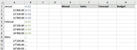 Entstapeln Sie Daten Aus Einer Spalte In Mehrere Spalten Excel Hilfech