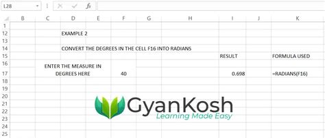 Cool Ways To Convert DEGREES TO RADIANS In Excel Within Seconds