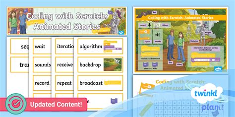 y6 coding with scratch animated stories additional resources