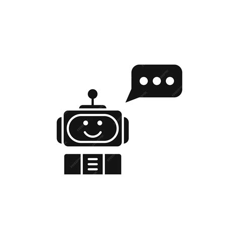premium vector chatbot speech bubble icon isolated on white background