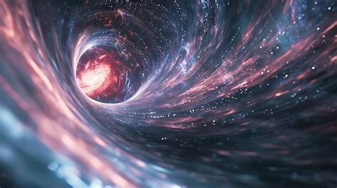 This Is An Abstract Image Of A Wormhole It Is A Hypothetical Tunnel